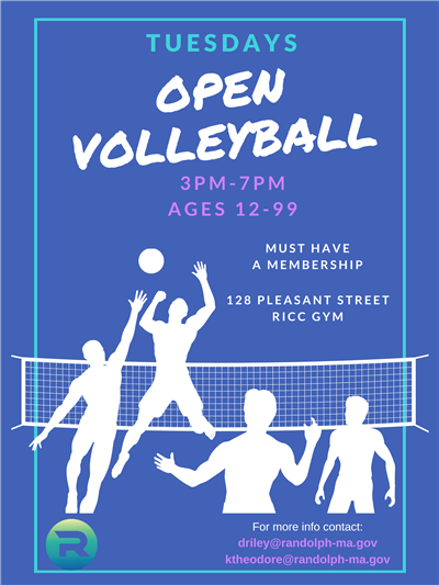 Randolph Community Programs: Open Volleyball Tuesdays