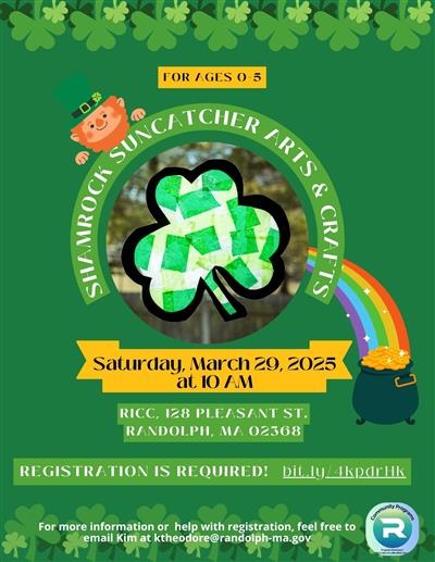 Randolph Community Programs: Shamrock Suncatcher