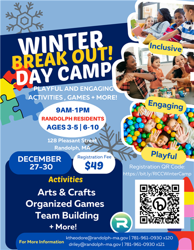 Randolph Community Programs: Winter Break Out! Day Camp