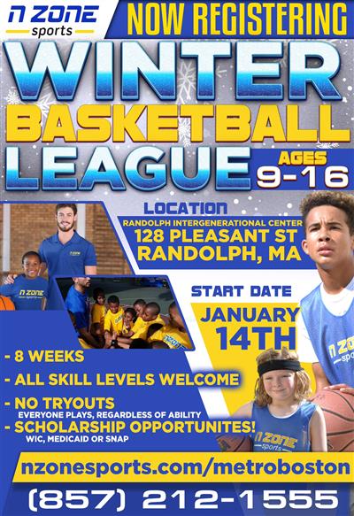 Randolph Community Programs: N Zone Winter Basketball LG